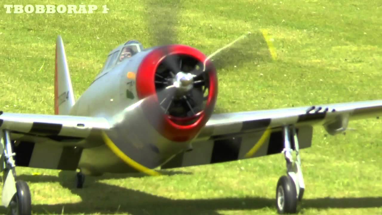 GIANT 1/4 SCALE RC CARF MODELS P47 THUNDERBOLT RAZOR BACK - MOKI 250cc ...