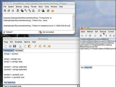 Tutorial: VisualWorks Core Libraries - Strings and Symbols - YouTube