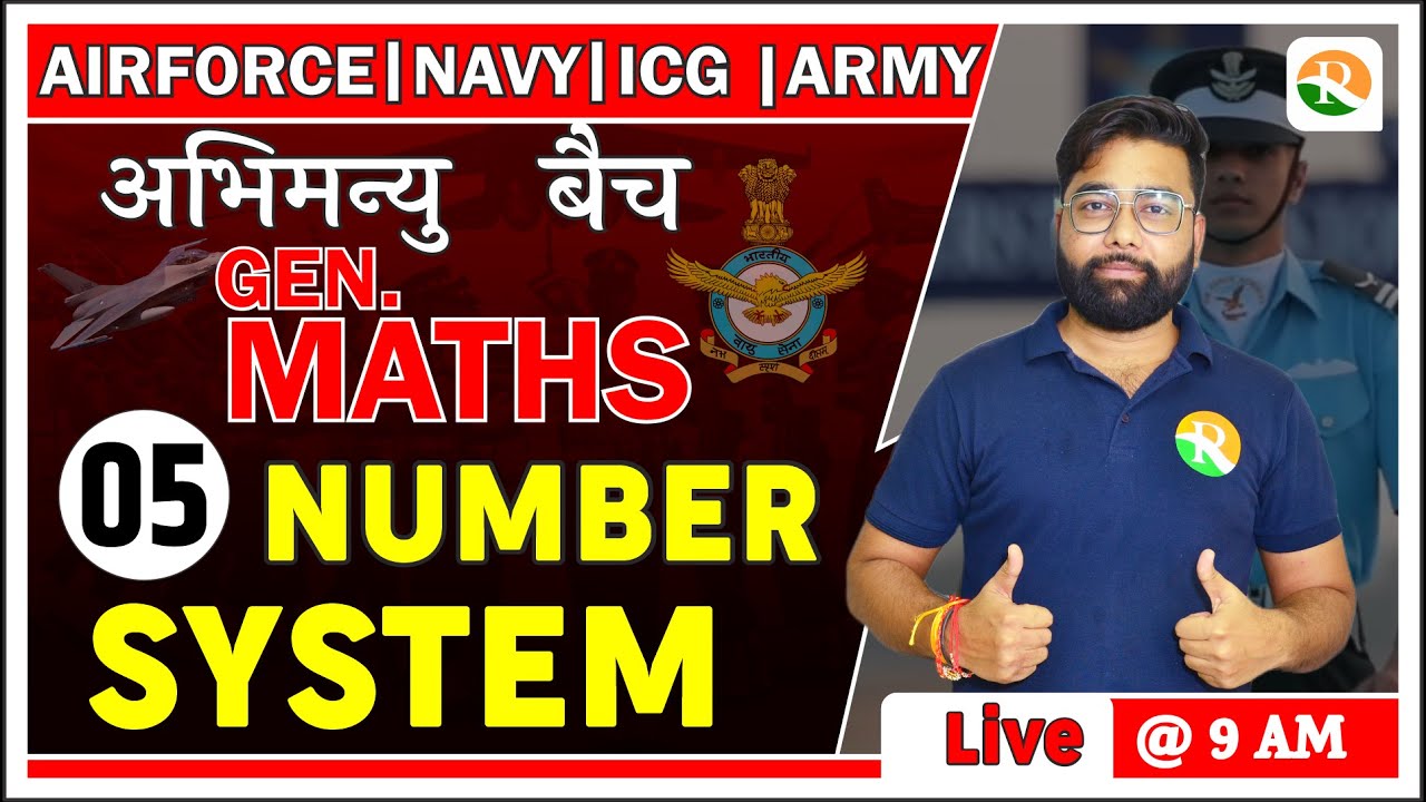 Number Systeam for Airforce Y group | Maths for Airforce y group ...
