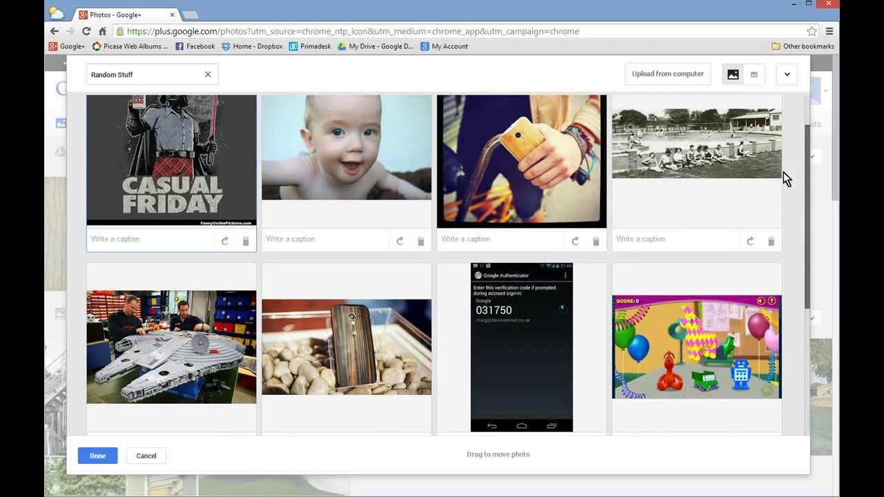 Creating Albums and uploading images in Google+ - YouTube