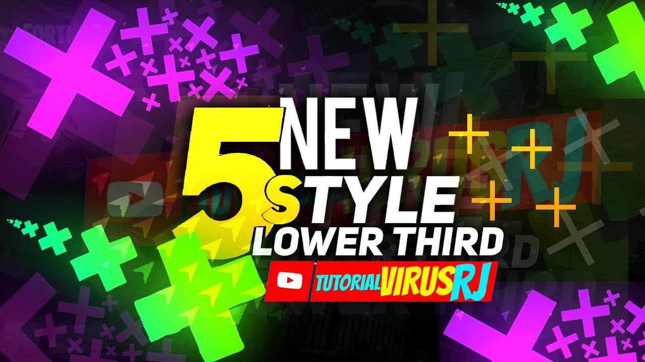 5 NEW LOWER THIRD / NEW STYLE ANIMATED LOWER THIRD PACK - YouTube