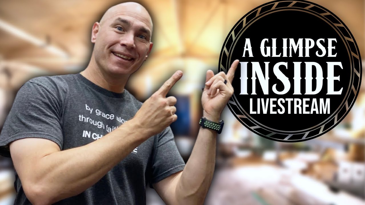A Glimpse Inside Livestream - Live Edge Woodworking Livestream - YouTube