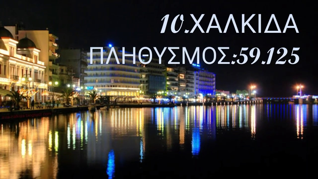 Top 10 πολεις της ελλαδας σε πληθυσμο - YouTube