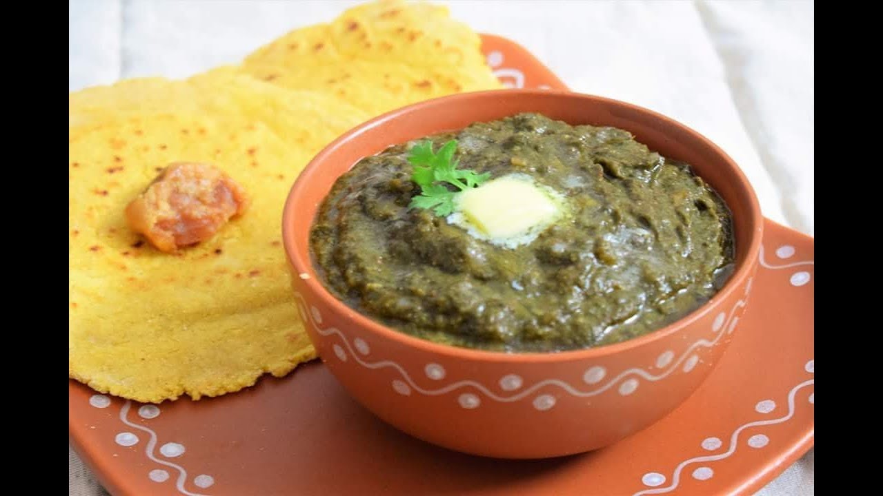 सरसो का साग बनाने की पारम्परिक पंजाबी विधि~ Traditional Punjabi Sarso ...