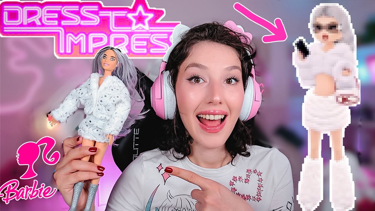 ROBLOX DRESS TO IMPRESS'de BARBIE YAPTIM! - YouTube
