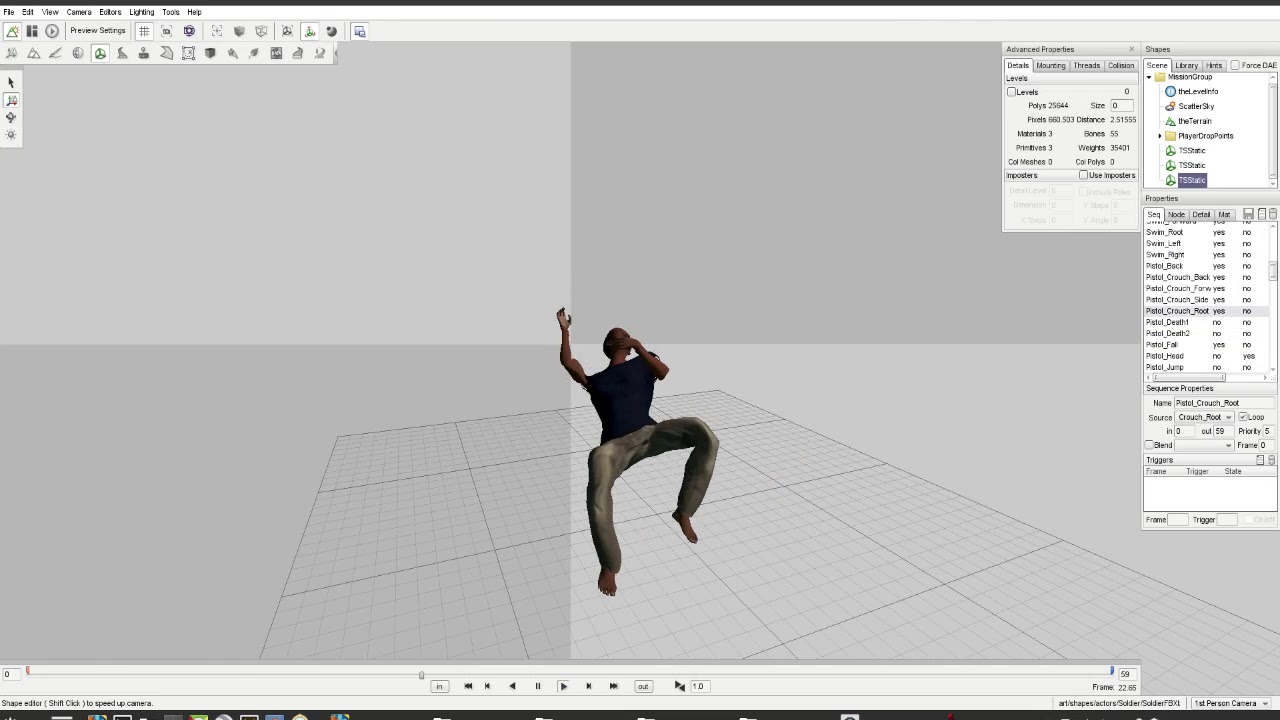torque 3d testing soldier animations - YouTube