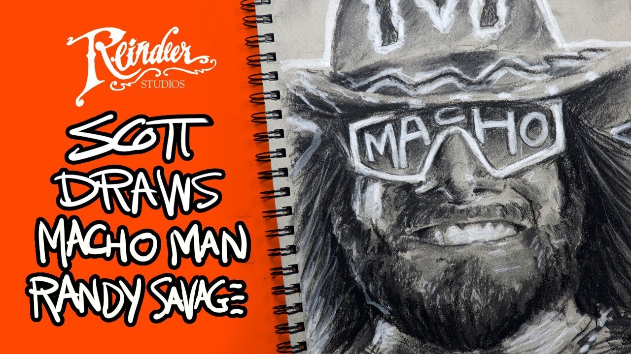 Macho Man Drawing