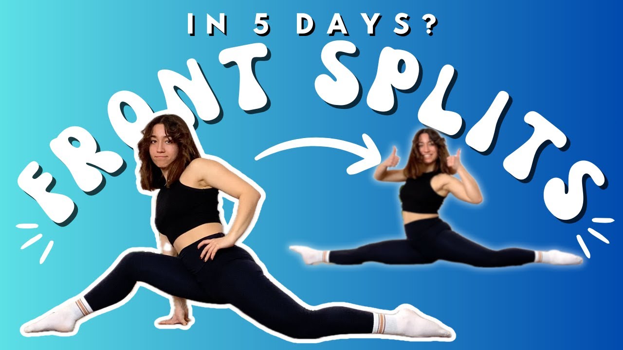 I Tried to do Front Splits in 5 Days 🔥💙 (Realistic) #Splits # ...