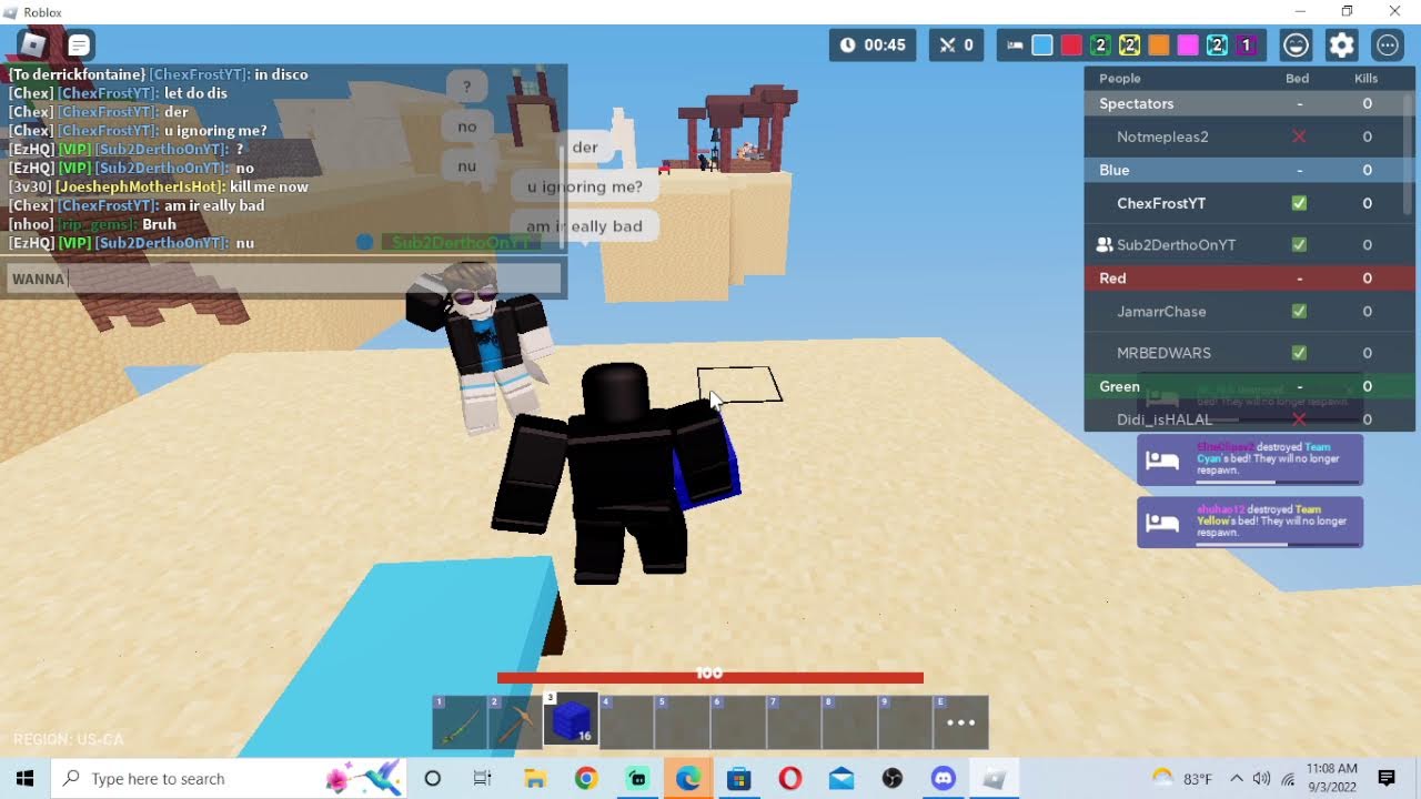 ROBLOX BEDWARS GET LIT! - YouTube