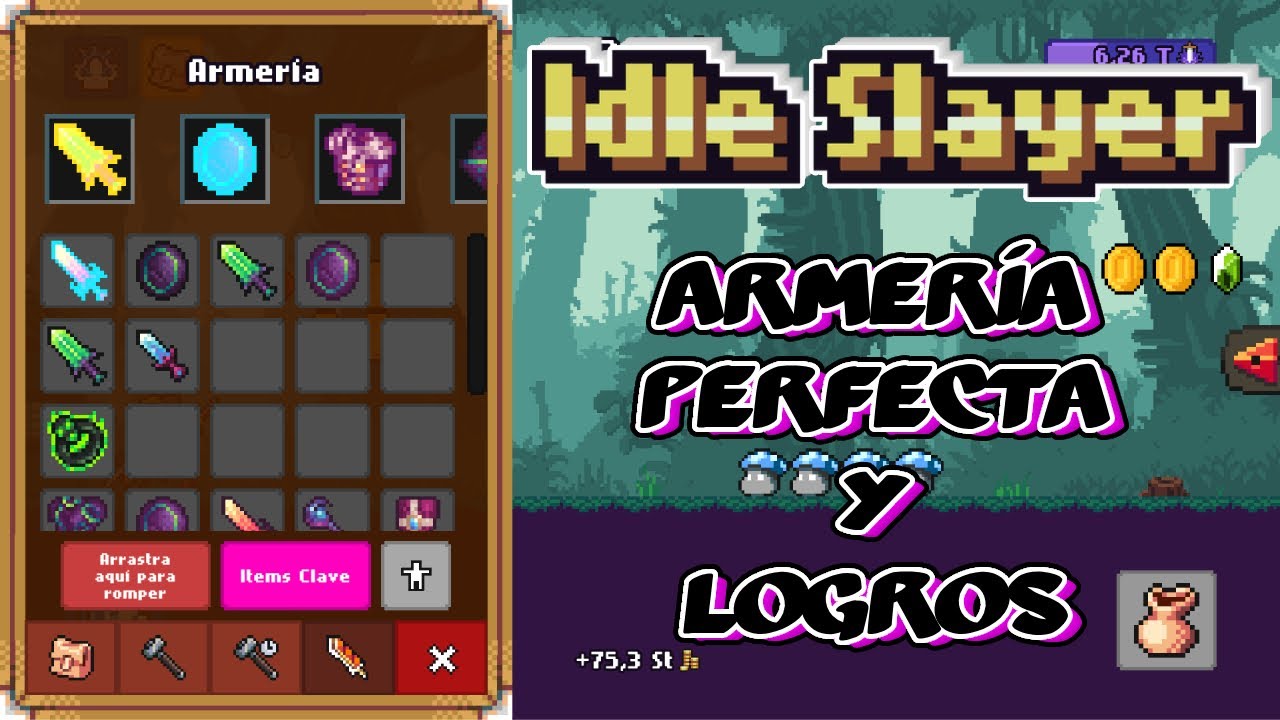 EQUIPACION PERFECTA Y LOGROS -- IDLE Slayer - YouTube