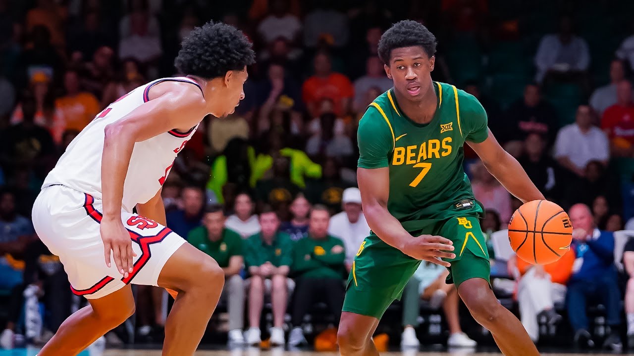 Baylor Basketball (M): VJ Edgecombe Highlights vs. St. John's ...
