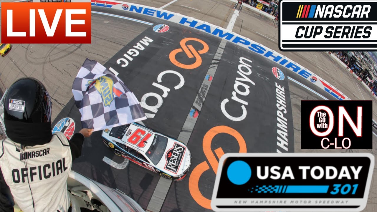 🔴USA Today 301 at New Hampshire. Live Nascar Cup Series. Play by Play ...