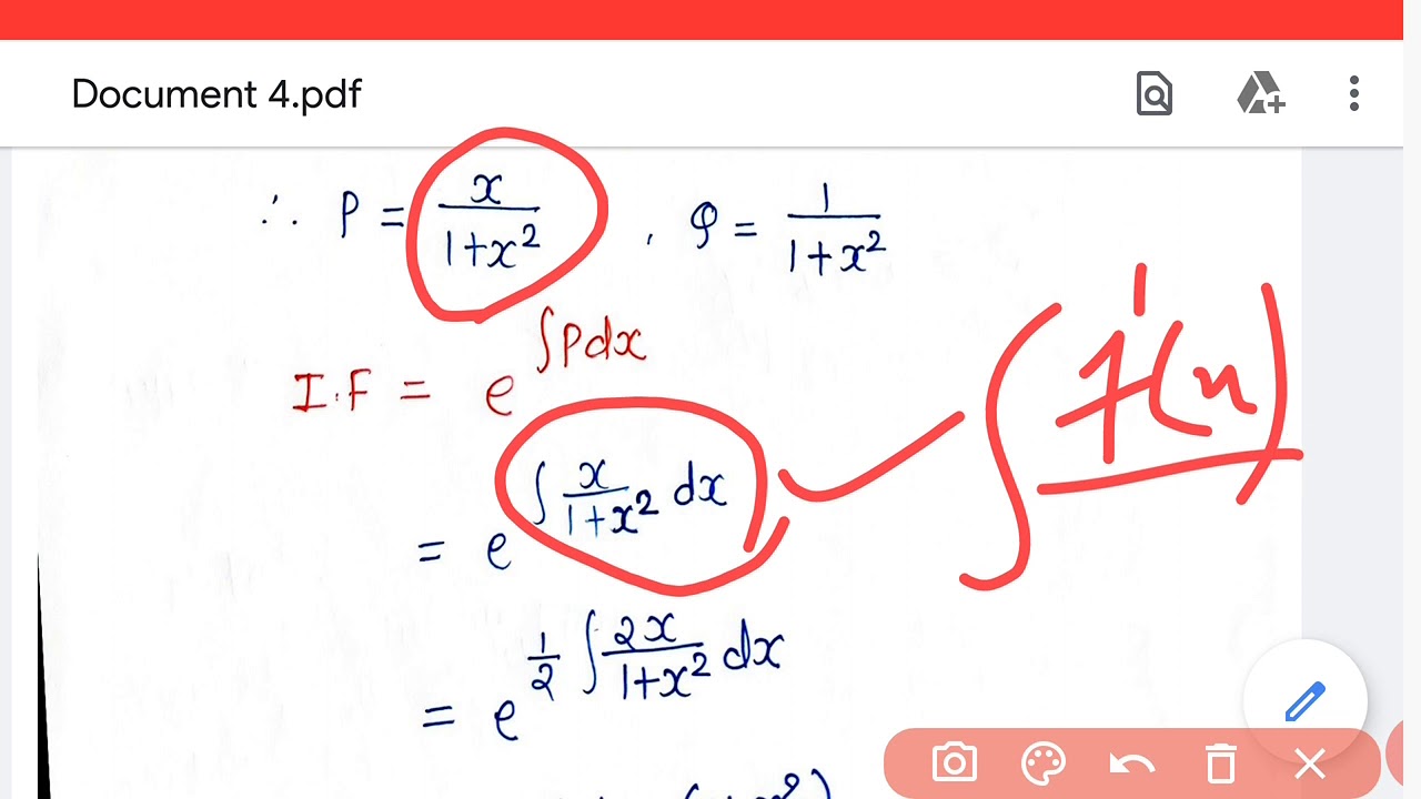 Linear Differential Equations of First Order - YouTube