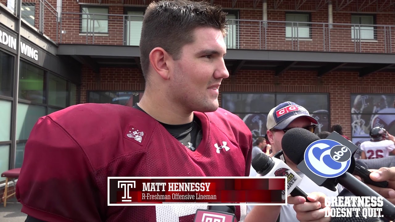 Post-Practice Interviews: Logan Marchi, Matt Hennessy, & Jullian Taylor ...