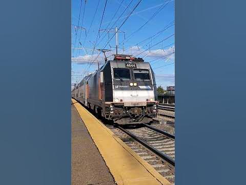 NJT ALP-46A #4644 Horn Show with Doppler Effect as it Dashes Through Jersey Ave #shorts #fyp ...