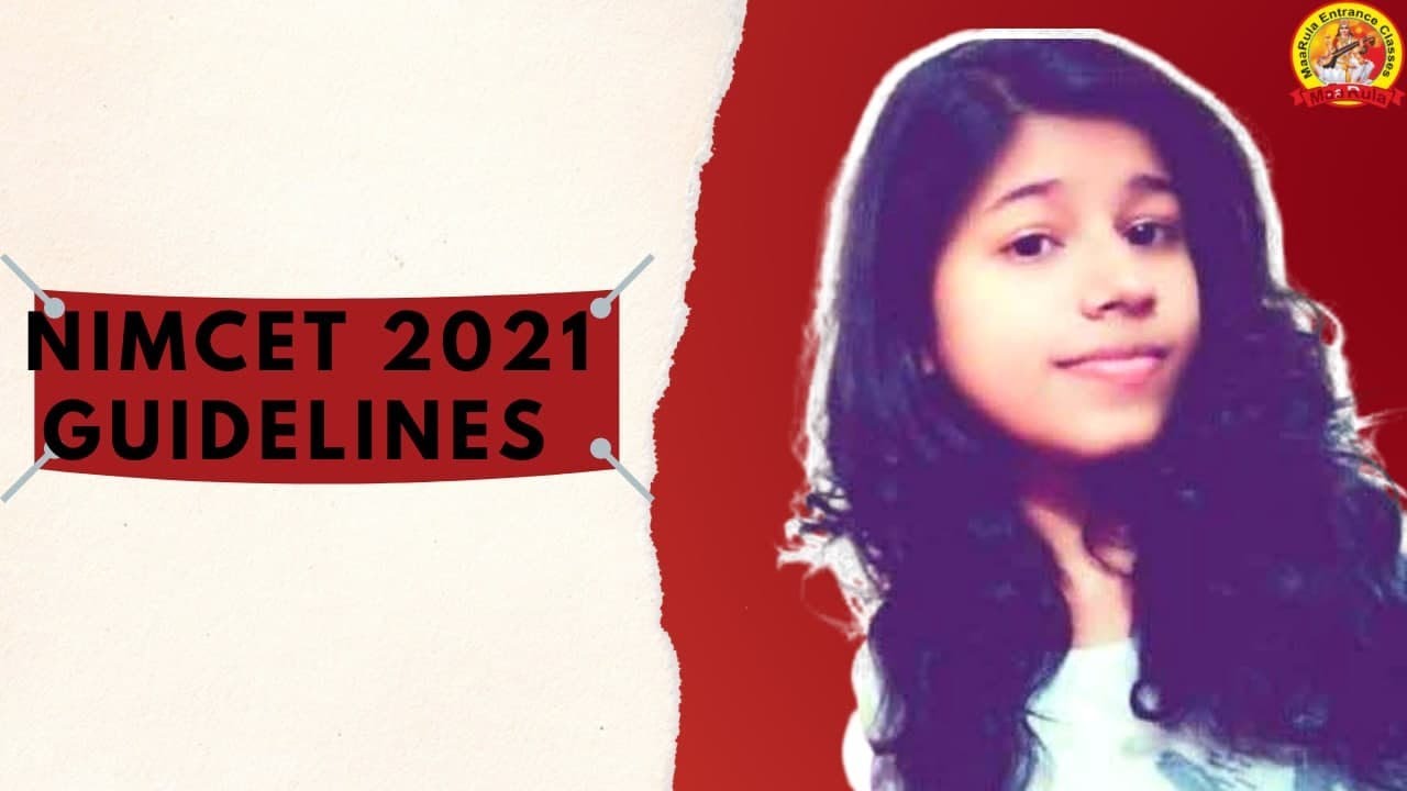 NIMCET 2021 GUIDELINES IN BRIEF - YouTube
