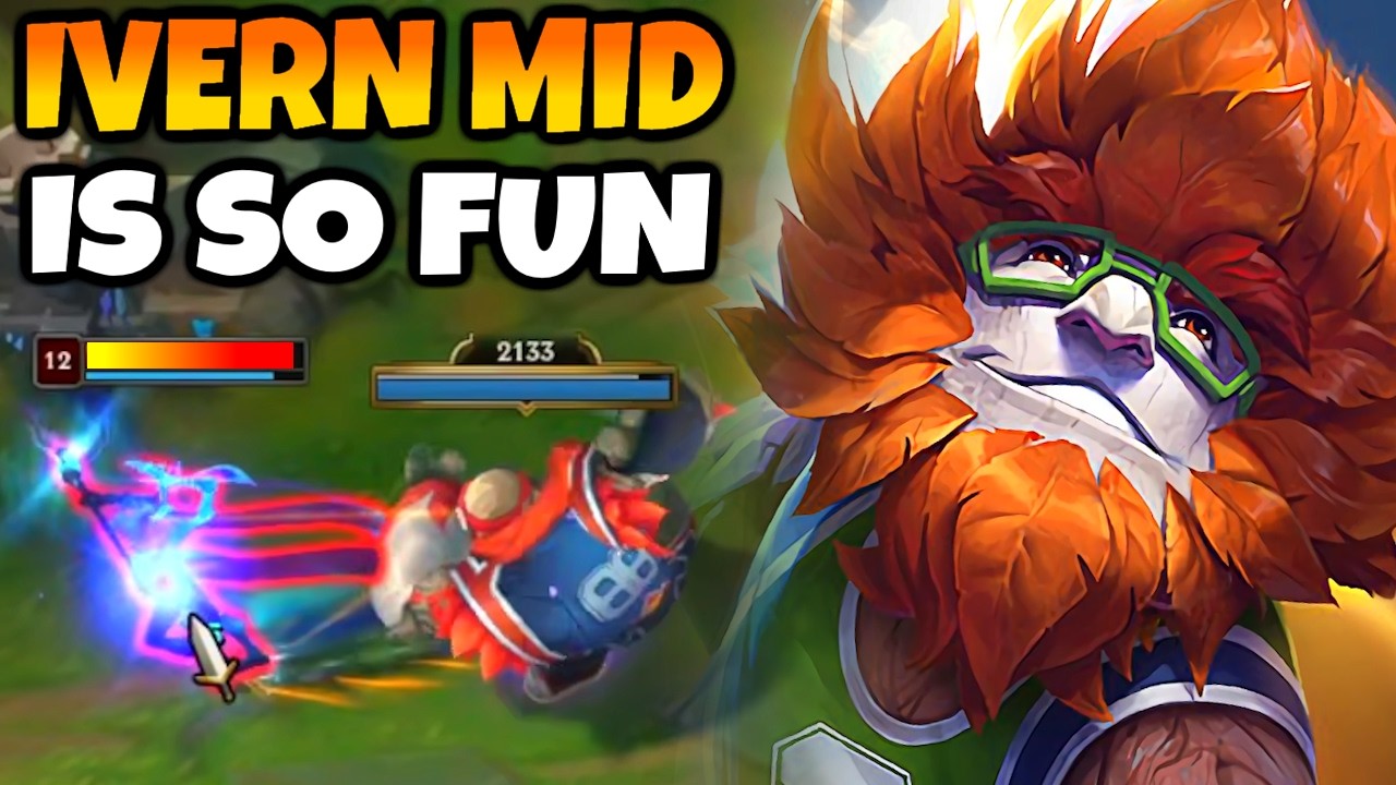 Ivern Mid but I just send Daisy to kill everyone for me - YouTube