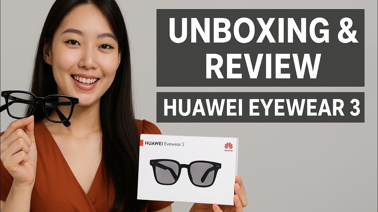 Huawei Eyewear 3 Unboxing and First Impressions | Smart Glasses with ...