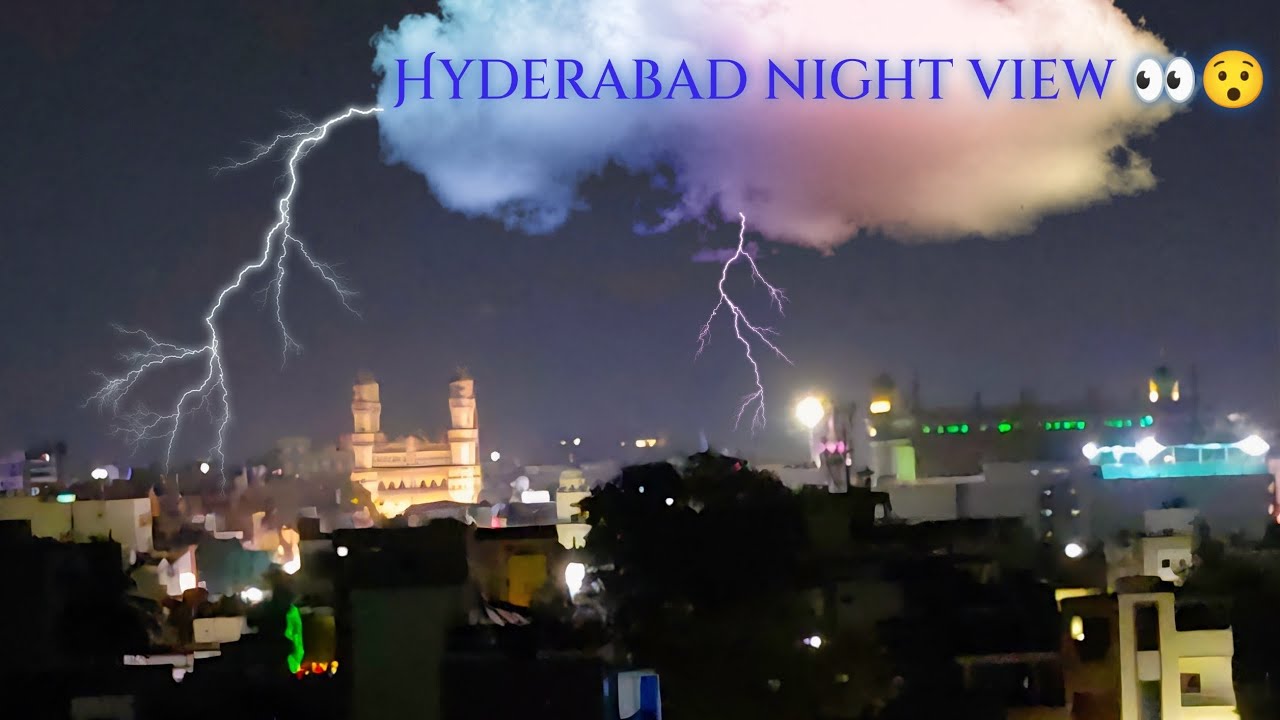 Hyderabad night view 👀😯 || a kya hai guys jaldi se video dekho || # ...