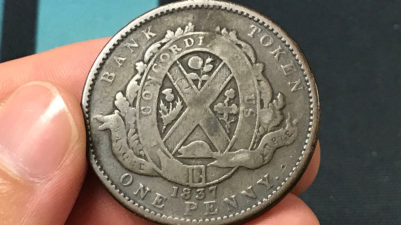 1837 Canada Bank Token 1 Penny Coin • Values, Information, Mintage ...