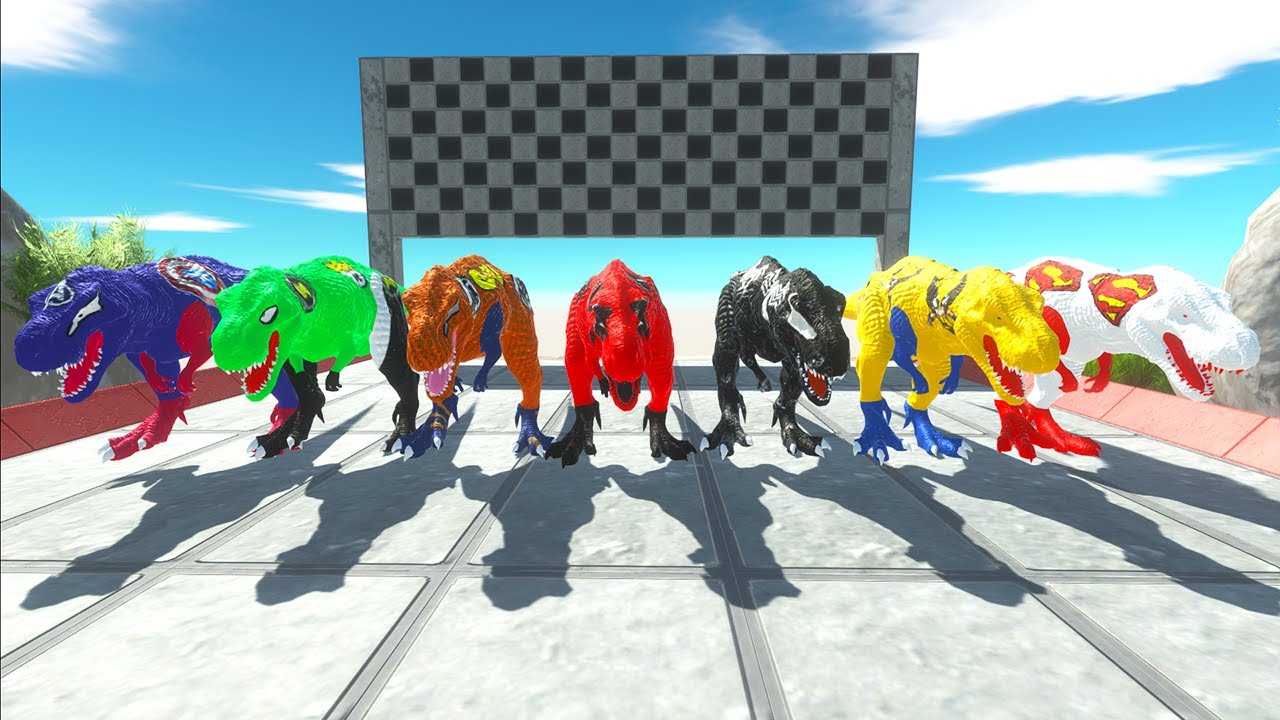 Trex Jurassic Dinosaur Hunting Speed Race Championship Dc Comics ...