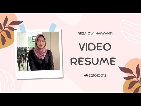 CV Reza Dwi Haryanti - 44321010012 - YouTube