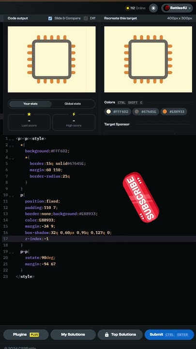 11/12/2024 - CSS battle - Daily Challenge Solution - 100% Match | #html #css #cssbattle - YouTube