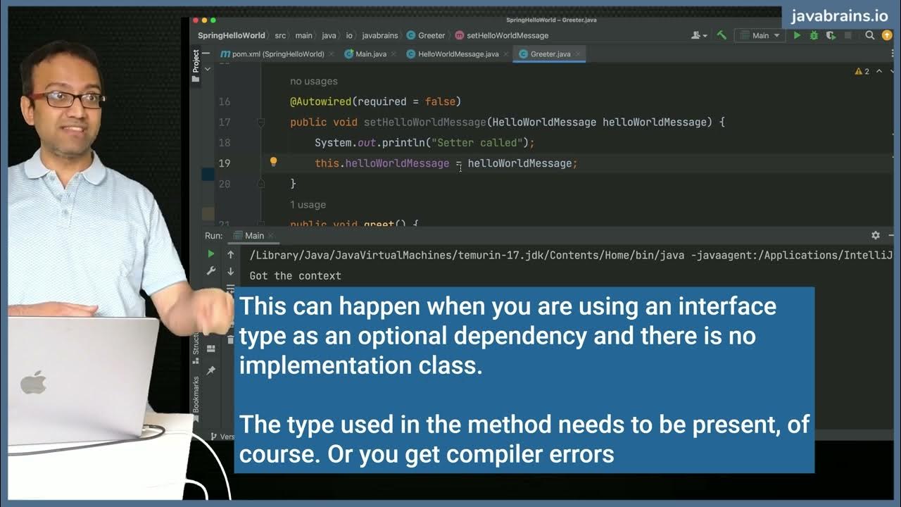 19 Best practices with optional dependencies (Modern Spring from Scratch) - YouTube