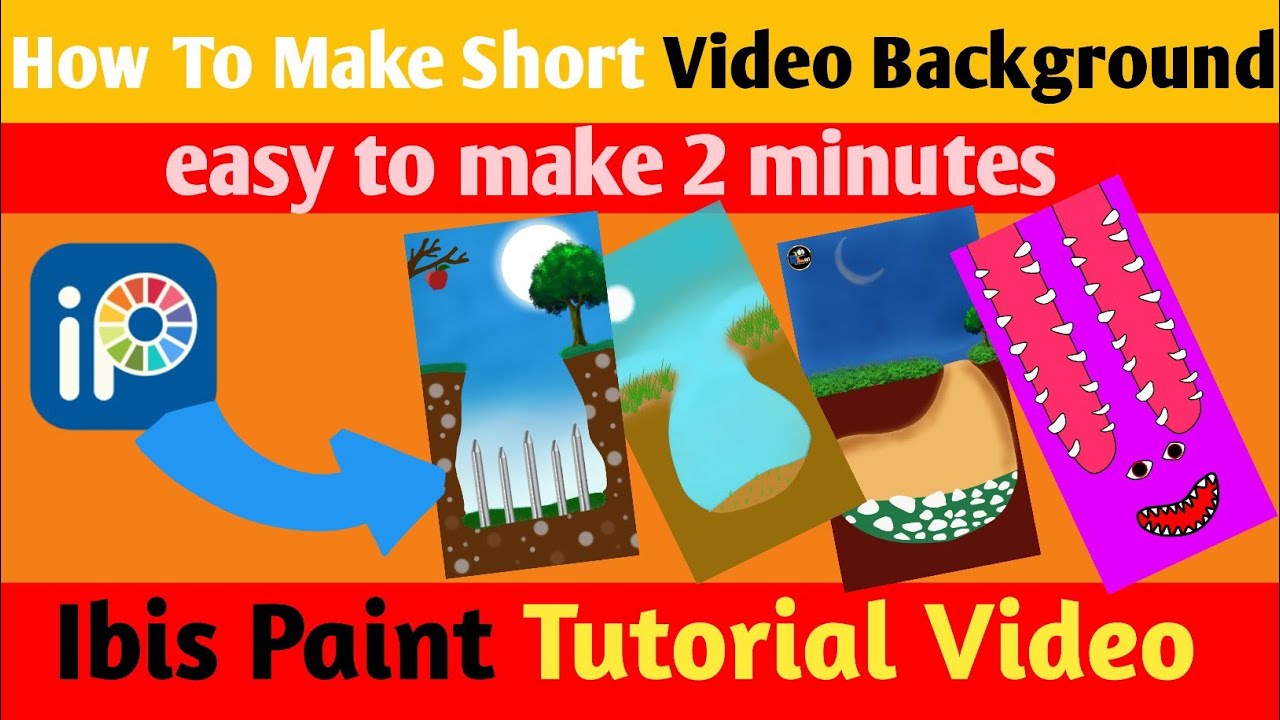how to make short video background | ibis paint tutorial videos - YouTube