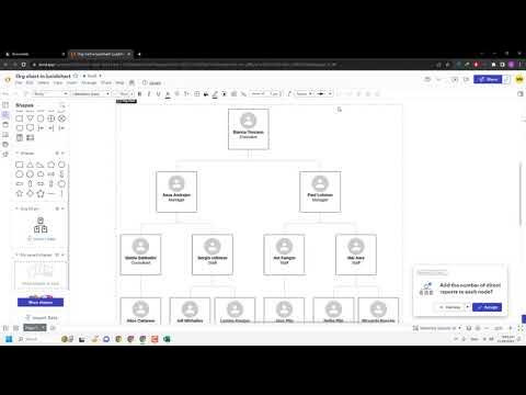 how to create an org chart in lucidchart - YouTube