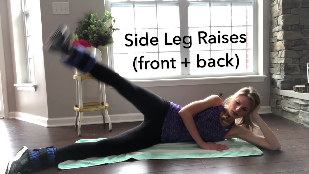 Side Leg Raises (front and back) - YouTube