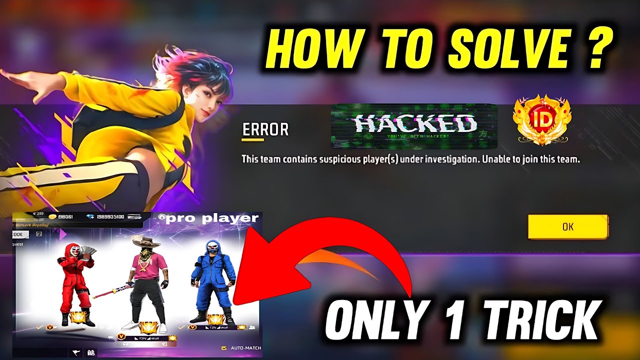 How to solve this team contains suspicious players) under investigation ...