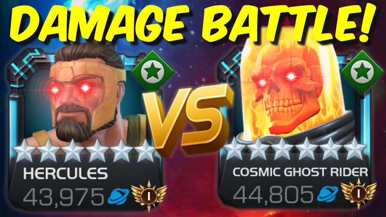 ULTIMATE DAMAGE BATTLE: HERCULES vs CGR - Marvel Contest of Champions ...