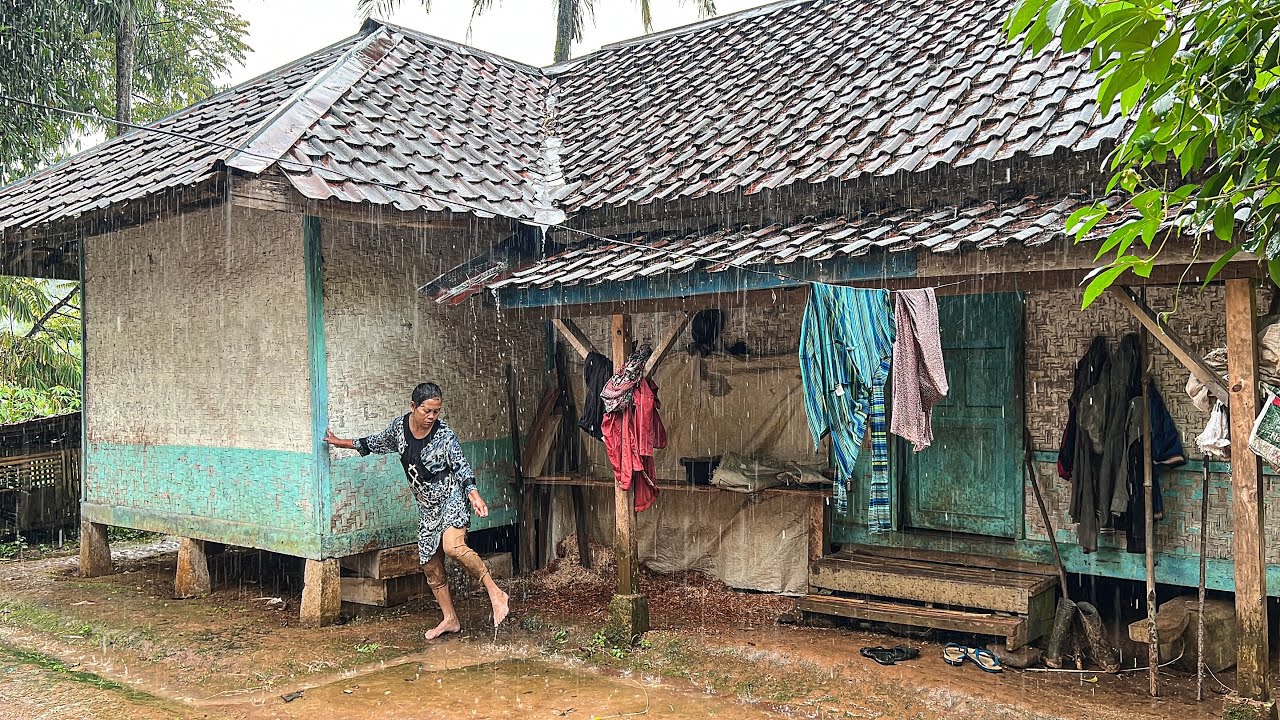 Beautiful Indonesia Rural Life | Raining Weather In Village Simple Life ...