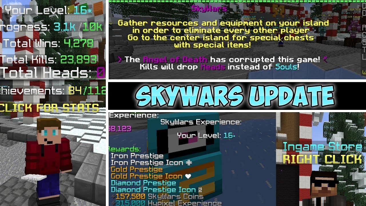 New Skywars LEVELING UPDATE! - Mythical Kits + New Maps and MORE! - YouTube