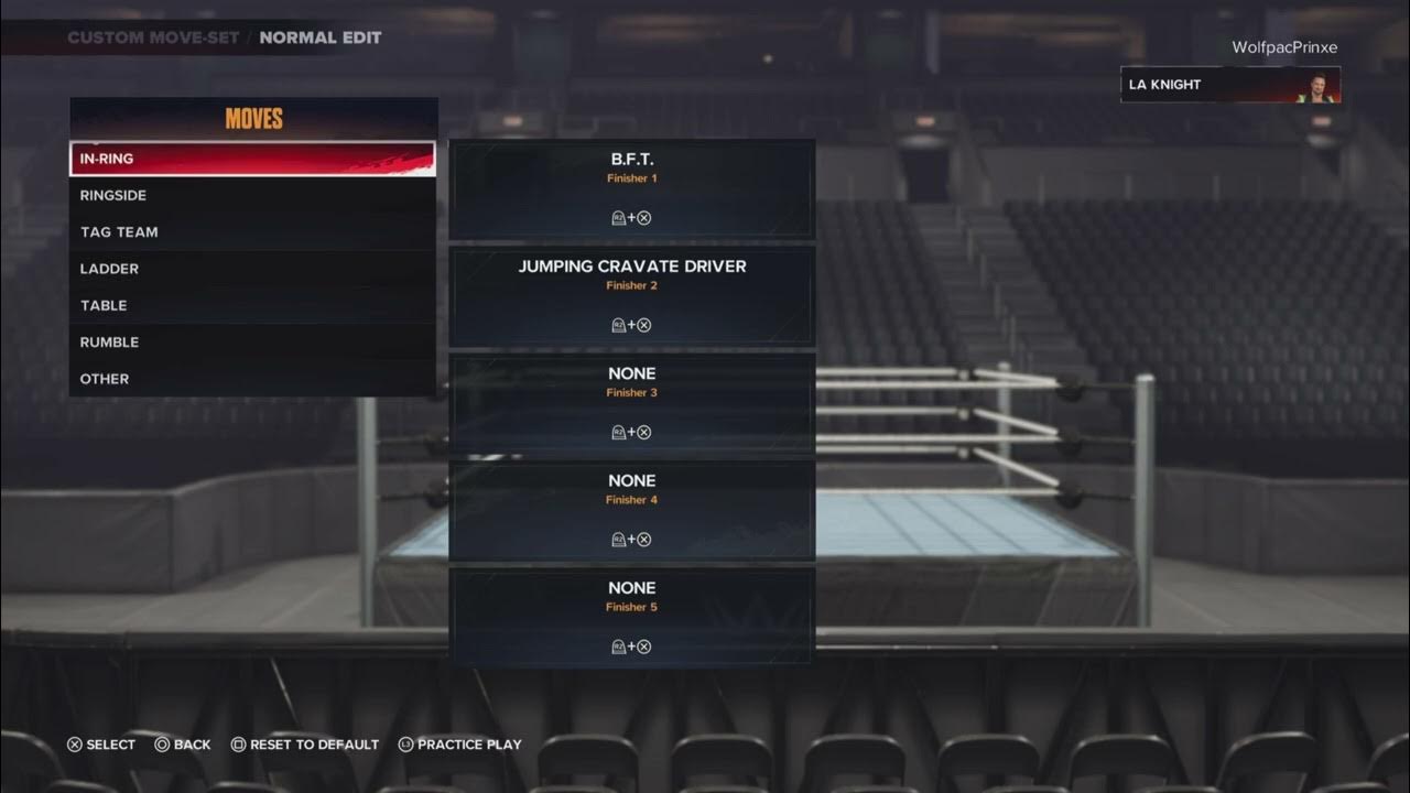 WWE 2K24 | LA Knight Updated Moveset + Realistic Base Superstar Settings - YouTube
