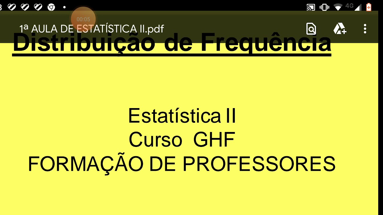 Aula de Estatística II - YouTube