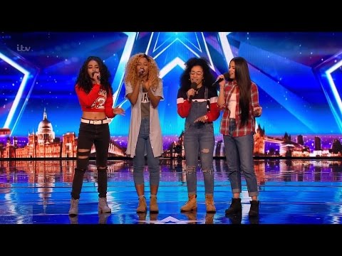Britain's Got Talent 2017 The Miss Treats Girl Band Full Audition S11E03