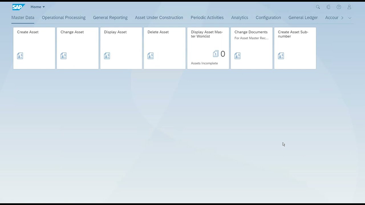 SAP S/4 HANA 162 Display the Asset Master Worklist Fiori App - YouTube