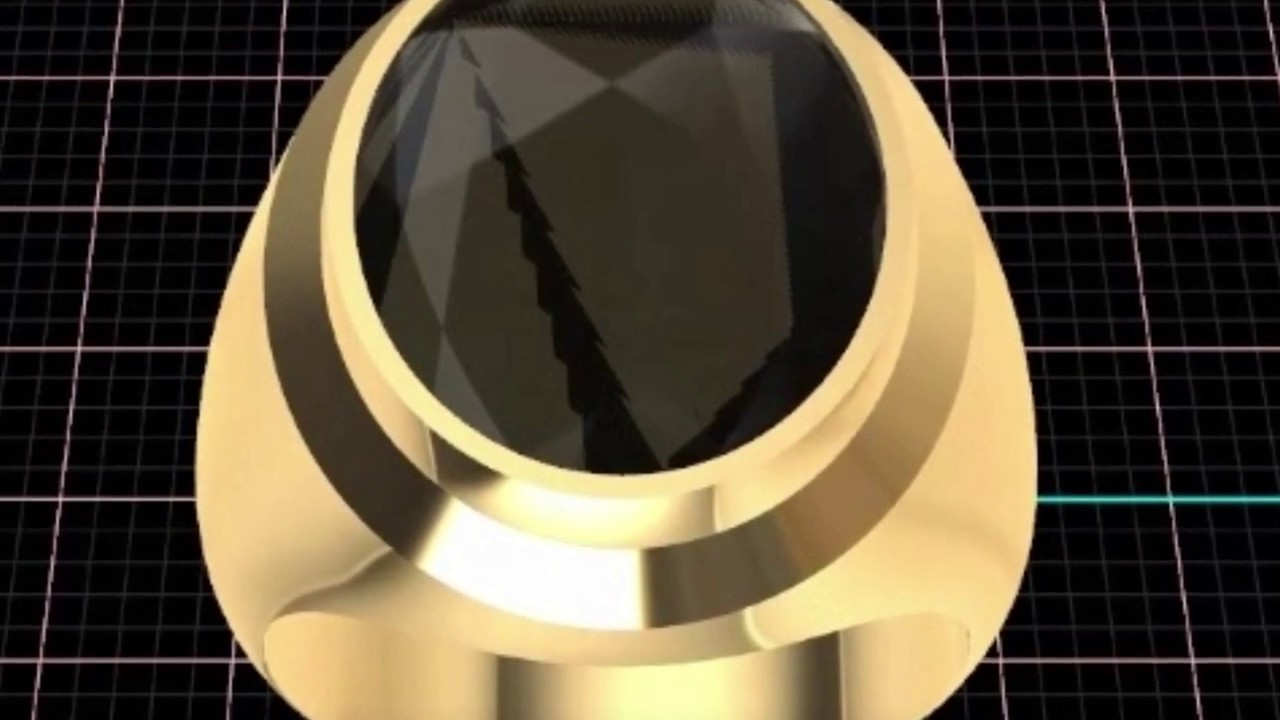 MEN'S SIGNET RING IN RHINOGOLD - YouTube