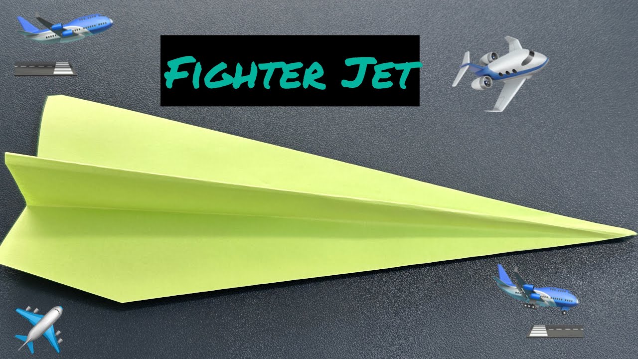 How to Make a Paper Fighter Jet | Step-by-Step Tutorial | DIY Paper ...