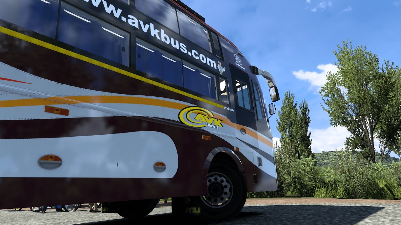 AVK TRAVELS | P-8000 Non AC Sleeper Bus | Euro Truck Simulator2 | Tamil ...