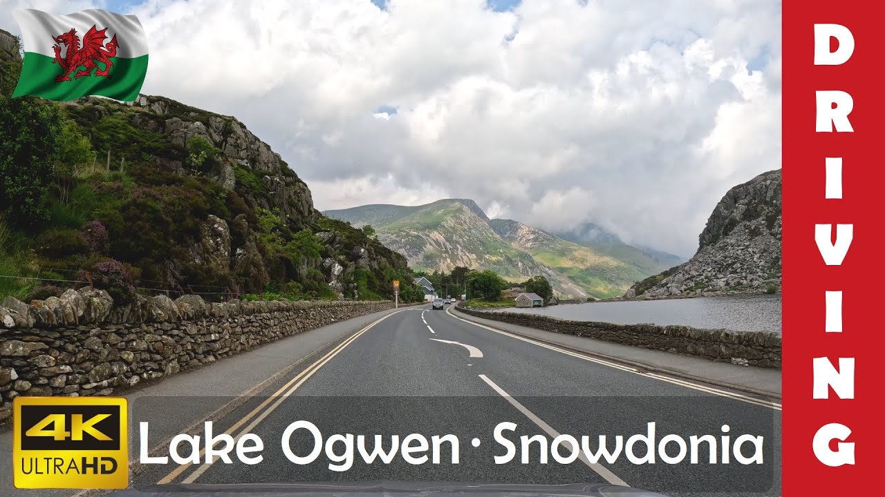 Driving in Wales 2: From Capel Curig to Lake Ogwen and Bethesda ...