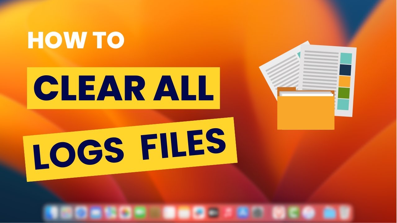 How To Clear Logs Files on Mac OS - YouTube