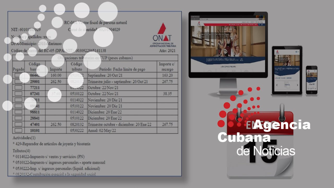 Abierta campaña de Declaración y pago de tributos en ONAT en Cuba - YouTube