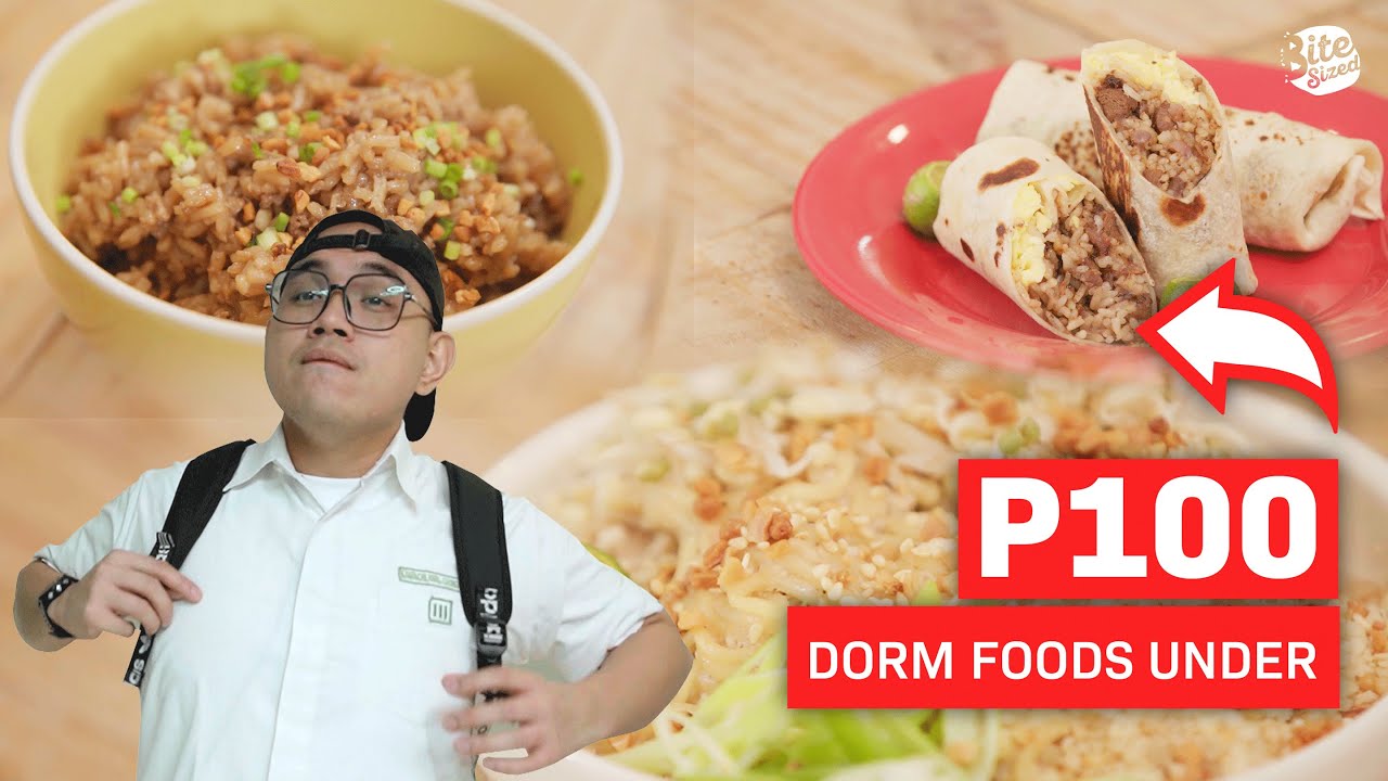 Dorm Food under P 100 | Sulit Meal Hacks - YouTube
