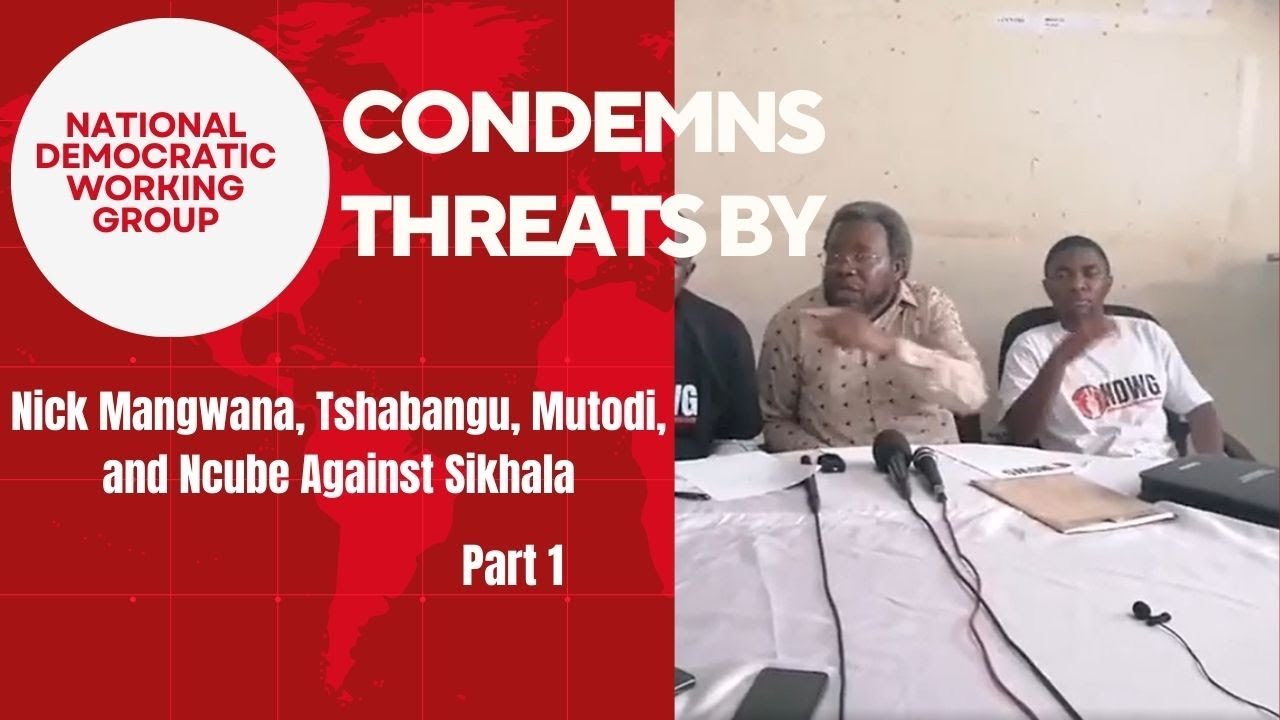 National Democratic Working Group condemns threats by Nick Mangwana ...