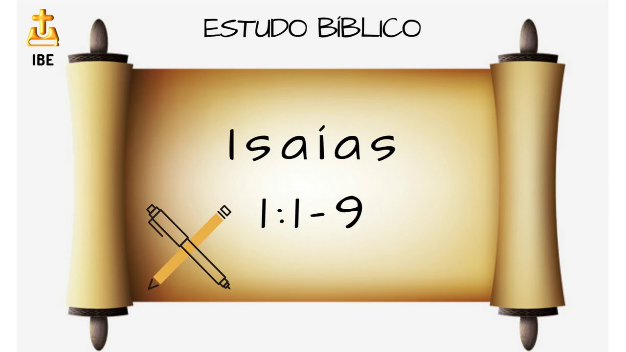Isaías 1:1-9 - Estudo Bíblico. Pr. Adriano - YouTube