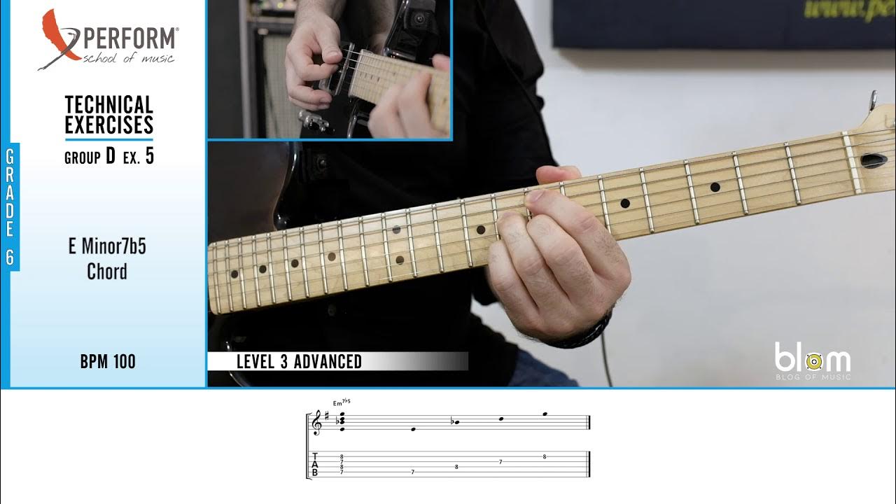 Guitar technical exercises - Level 3 - Grade 6 - Group D10 - Chitarra (RSL Awards, Rockschool ...