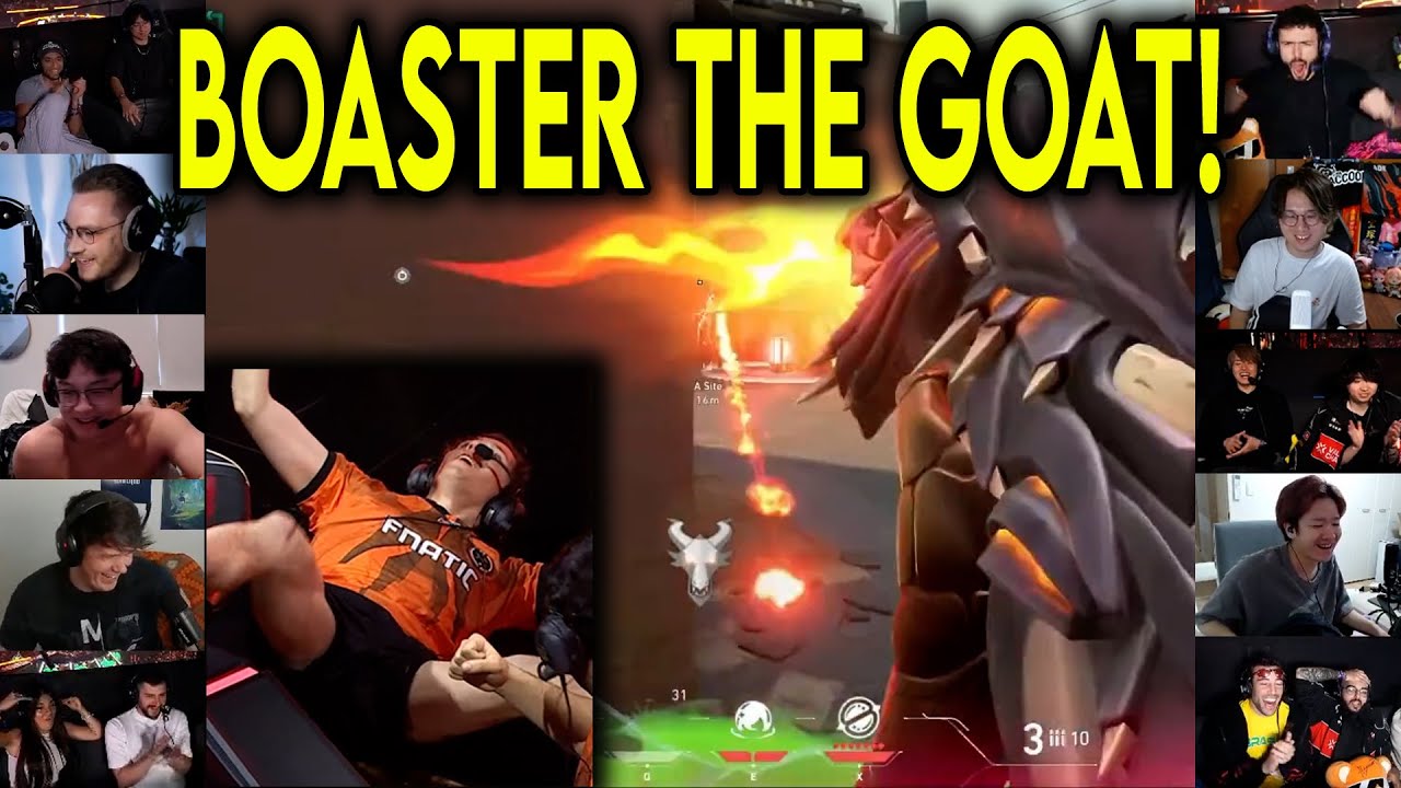 Valorant Streamers Reacts To FNC Boaster Emoting After Insane CLUTCH ...
